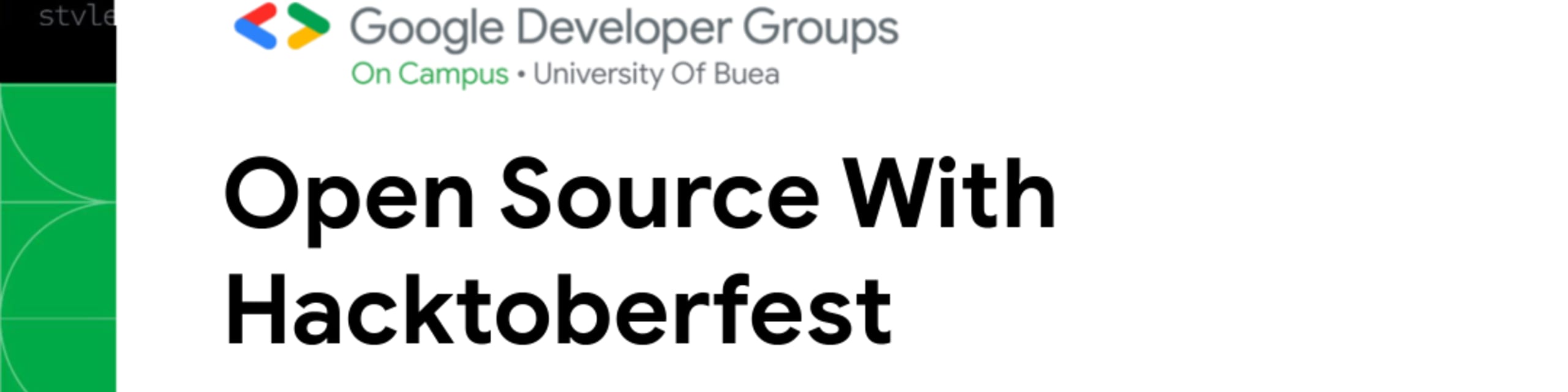 See Open Source With Hacktoberfest at Google Developer Groups GDG on Campus University of Buea ...